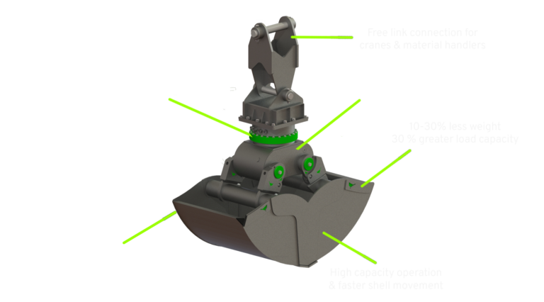 Bulk Material Grapple - Modularis drive